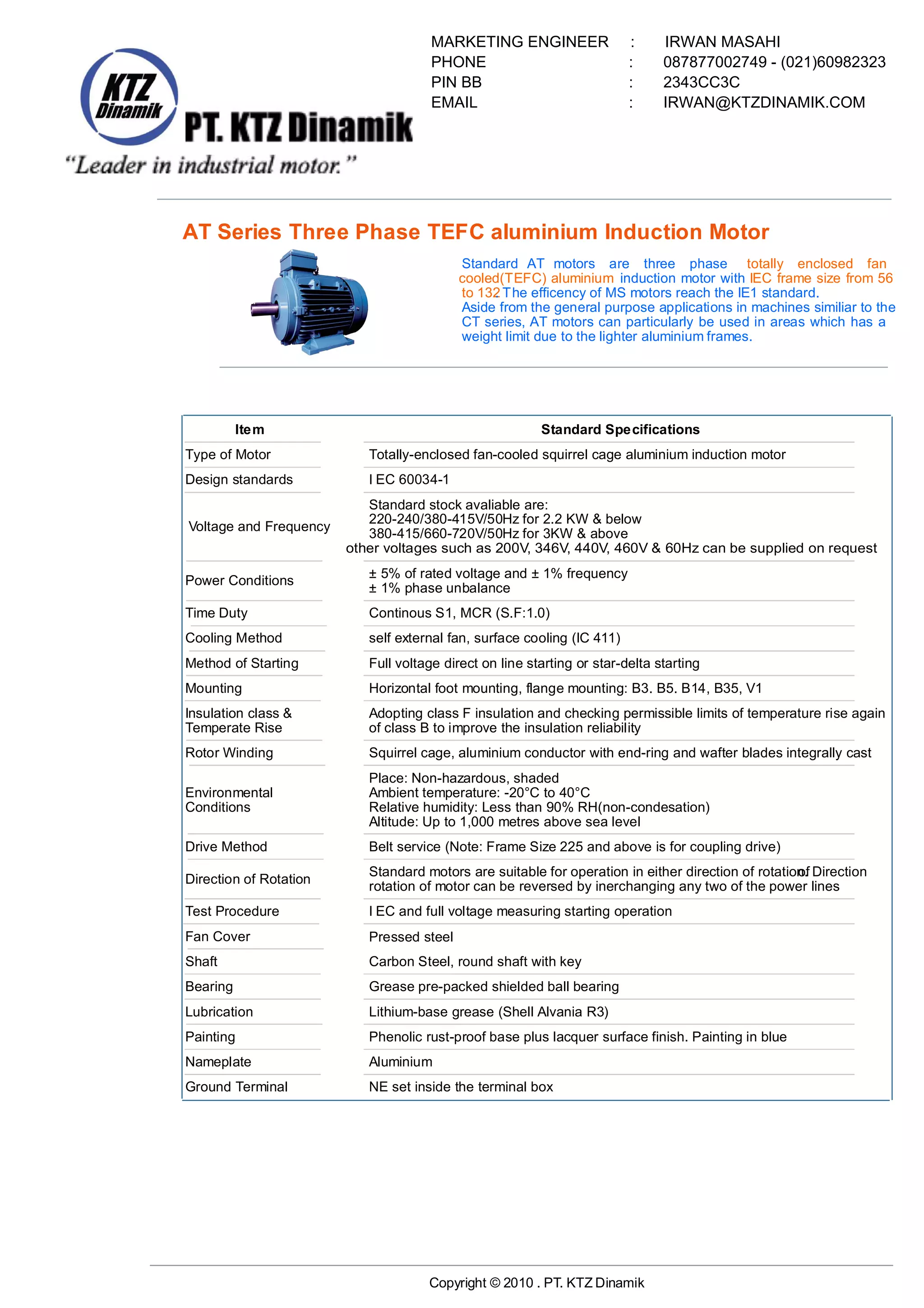 Company profile pt ktz dinamik | PDF