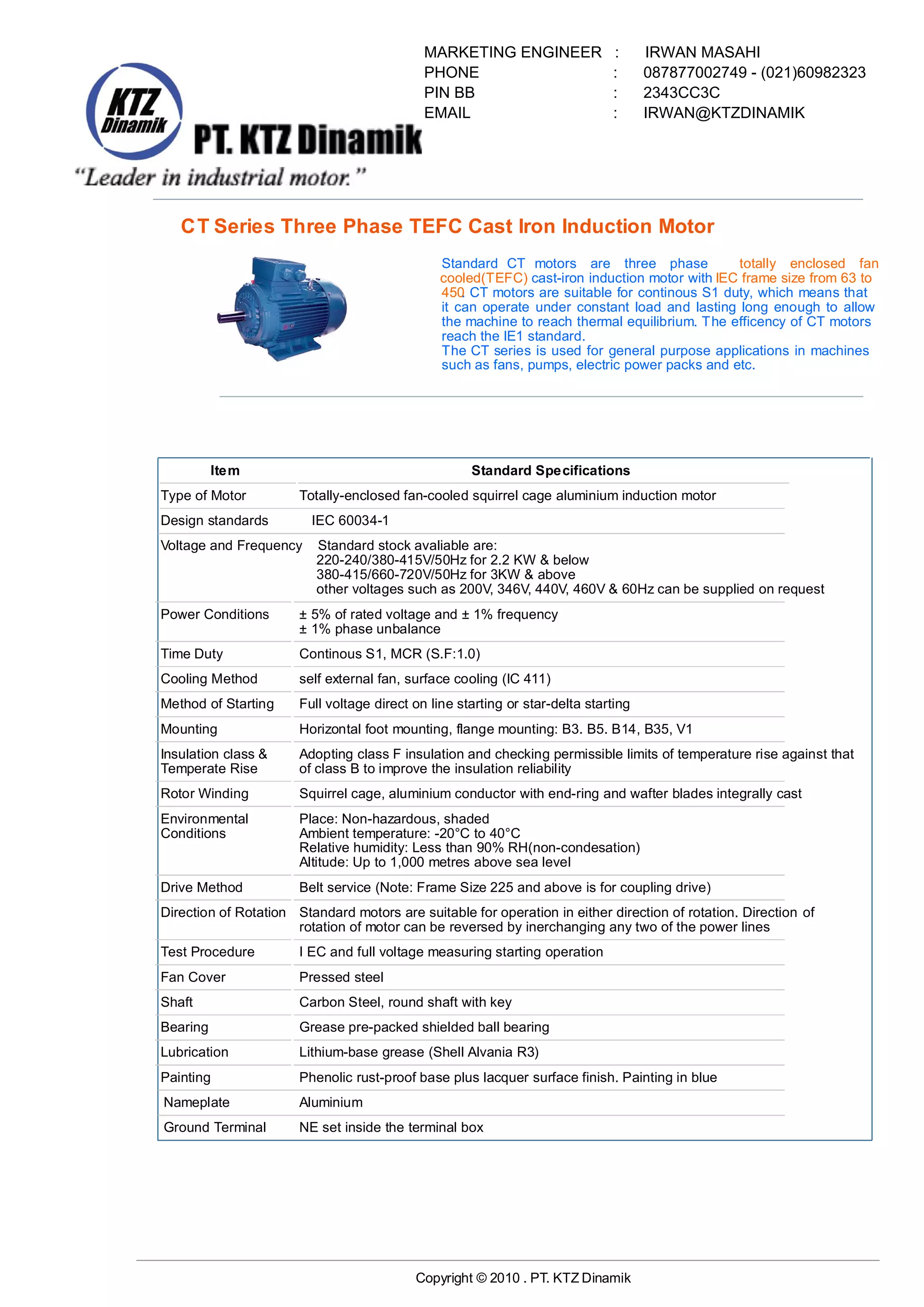 Company profile pt ktz dinamik | PDF