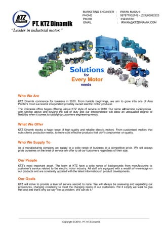 Company profile pt ktz dinamik | PDF
