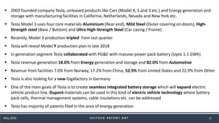Tesla Company Profile_Report, Tesla company | PDF