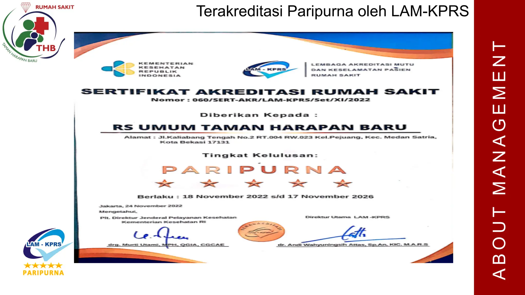 Company Profile RS THB 2023 bekasi harapan indah hospital | PDF