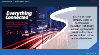 Company Profile SELTA for Critical Infrastructure 2018 | PDF