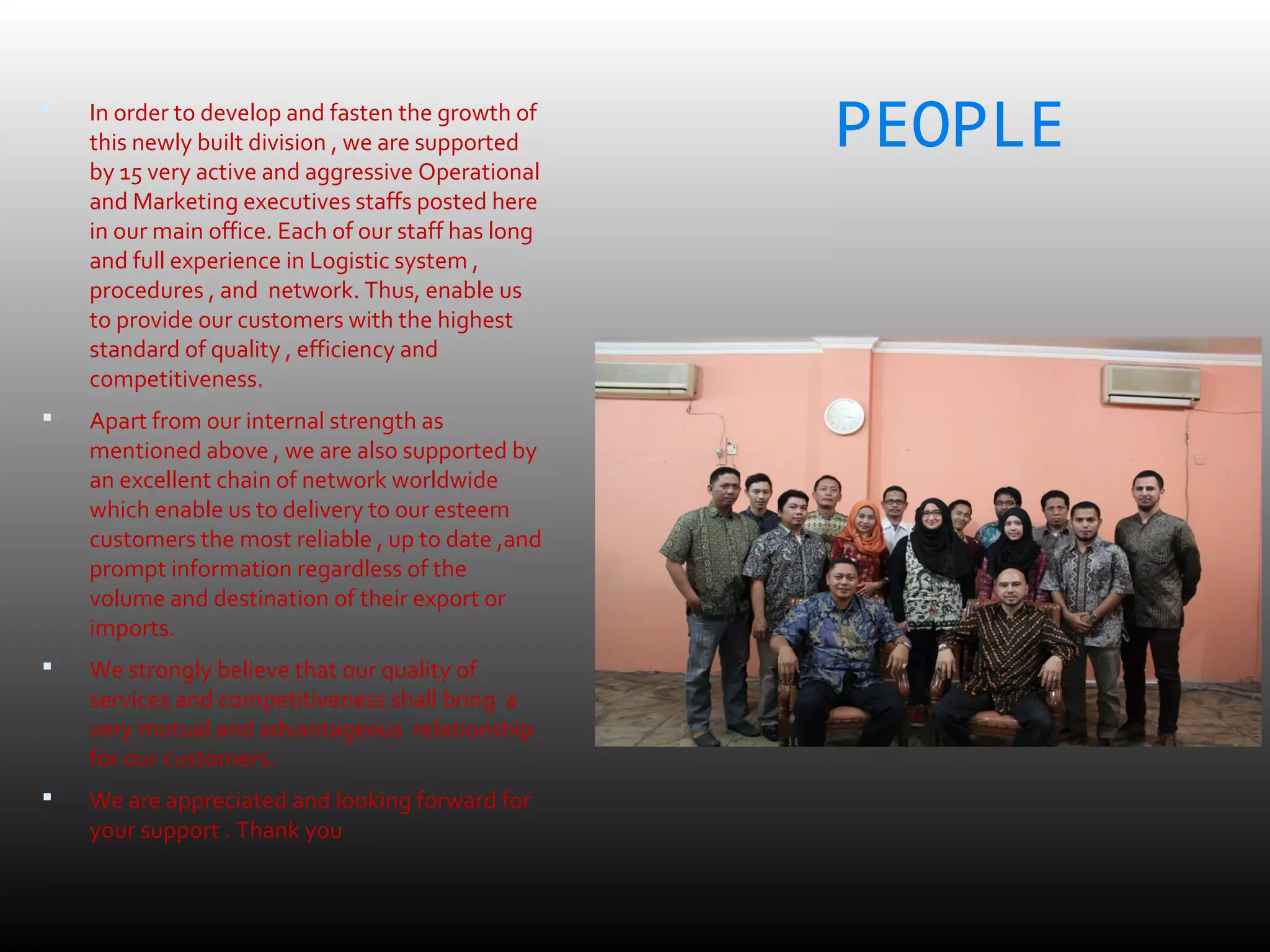 Company profile semultic | PPT | Logistics and Transportation Industry ...