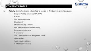 Company profile sentra english | PPTX