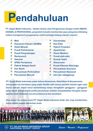 COMPANY PROFILE SECURITY PT. GMI GROUP | PDF