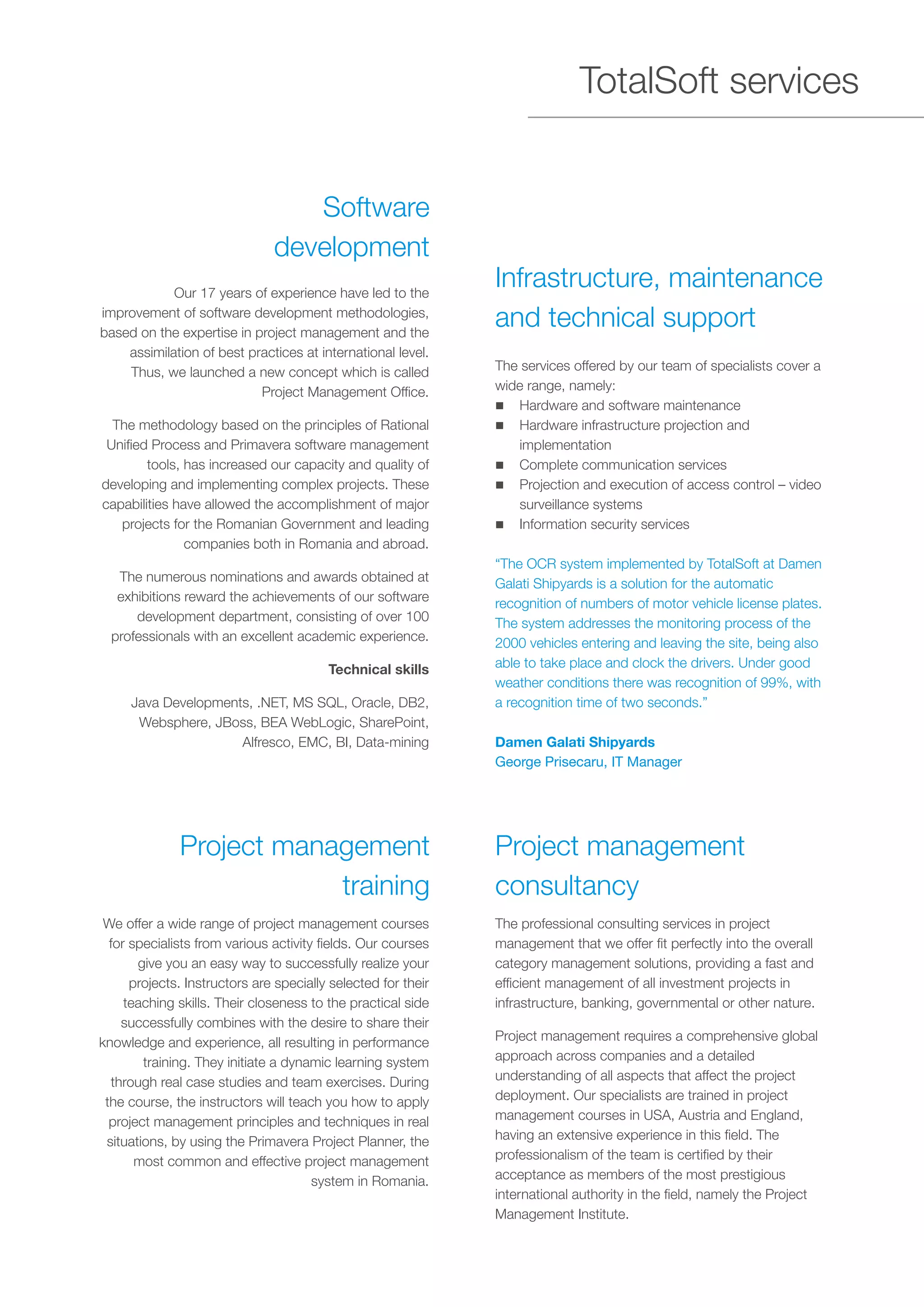 TotalSoft Company Profile | PDF