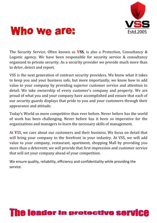 Company profile vss | PDF