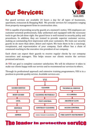 Company profile vss | PDF