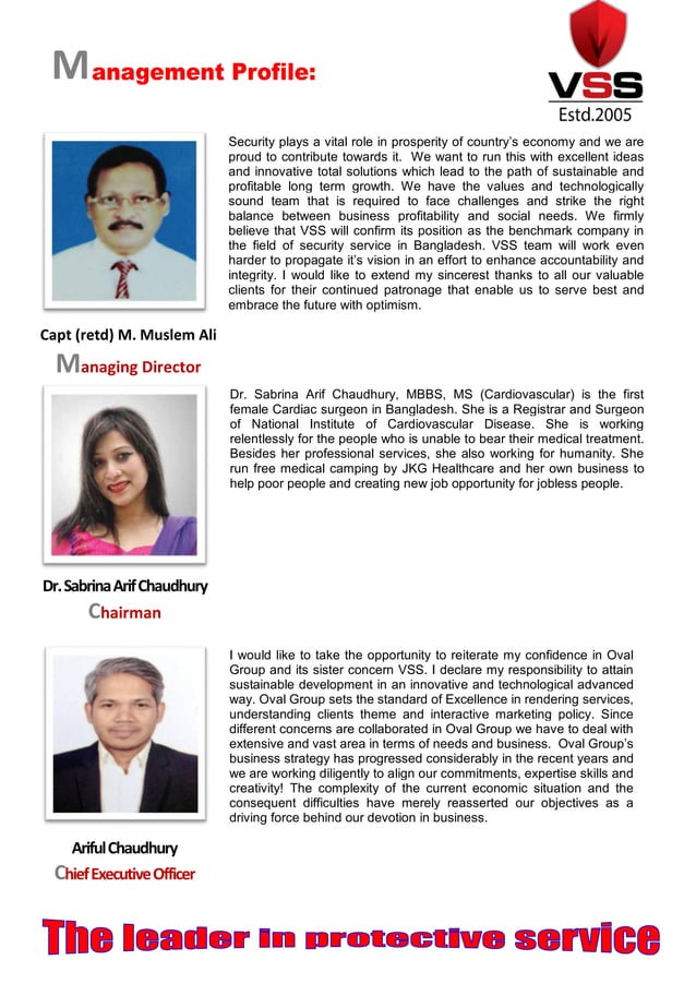 Company profile vss | PDF