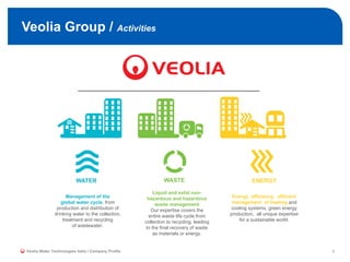VEOLIA WATER TECHNOLOGIES ITALIA Solutions Division Company profile | PDF