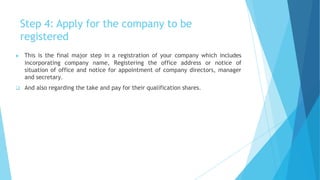 company registration process and formalities | PPT