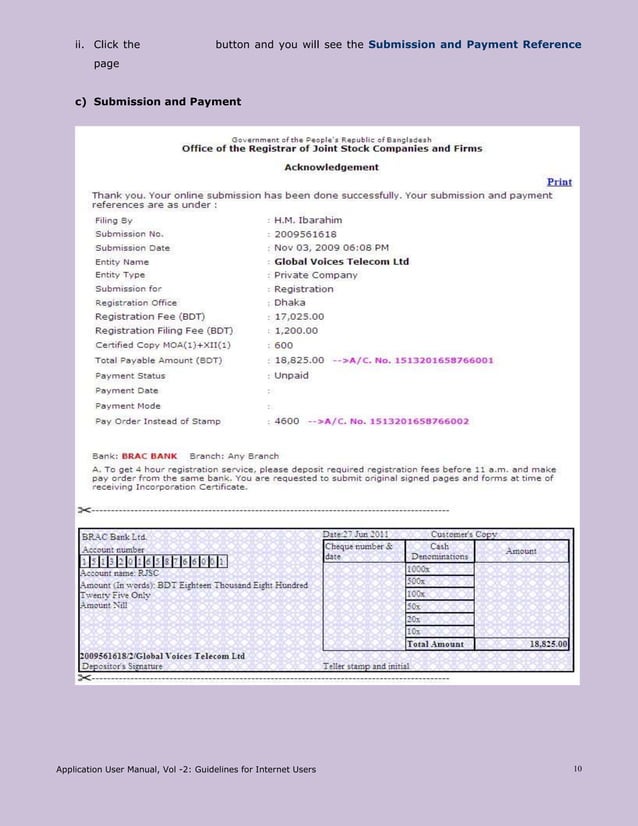 Company registration guideline rjsc | PDF | Business | Business and Finance