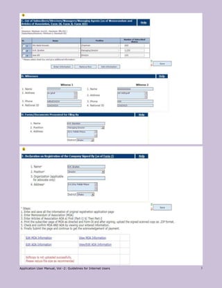 Company registration guideline rjsc | PDF | Business | Business and Finance