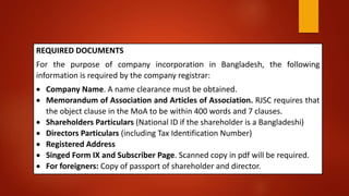 Company registration in bangladesh | PPT
