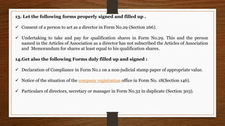 Company registration steps | PPTX