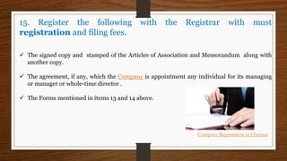 Company registration steps | PPTX