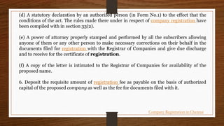 Company registration steps | PPTX
