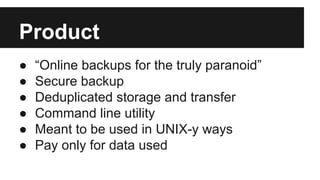Company report -- Tarsnap | PPT