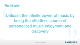 Pandora Company Report | PPT