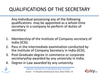 Corporate Law - COMPANY SECRETARY | PPTX