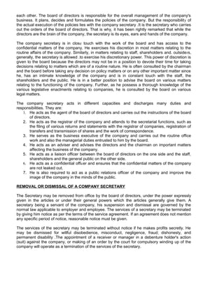 Company secretary | DOC