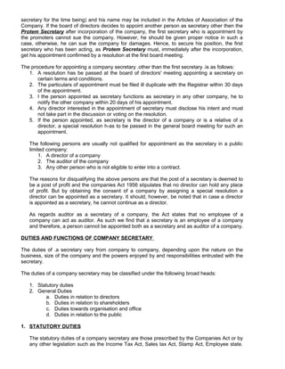 Company secretary | DOC
