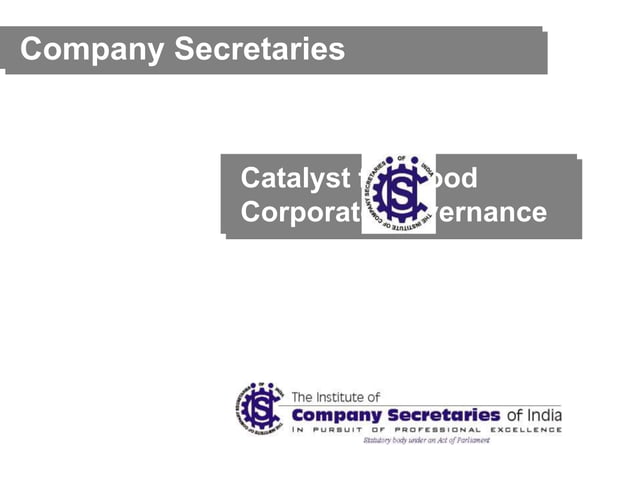Company secretary.pptx | Resume Writing and Advice | Job Search