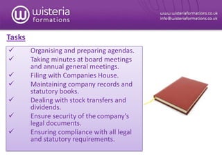 The Role of a Company Secretary | PPTX