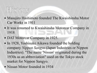 Company slide share nissan | PPTX