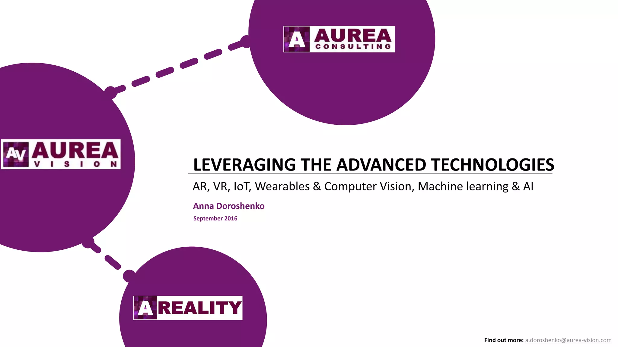 Aurea Vision & Aurea Consulting: technology proposal | PDF | Computing | Technology & Computing