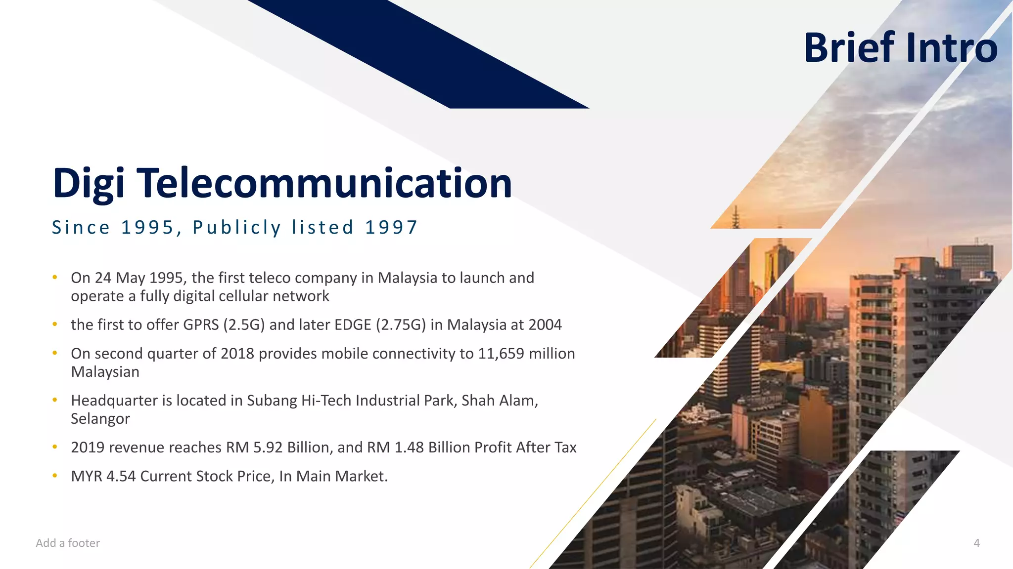 Company valuation Digi Telecommunication BHD. | PPTX
