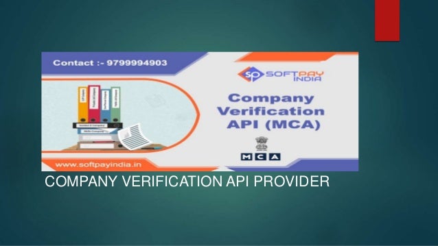Company verification api provider | PPTX