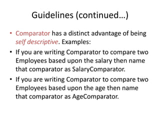 Java Comparable and Comparator | PPT