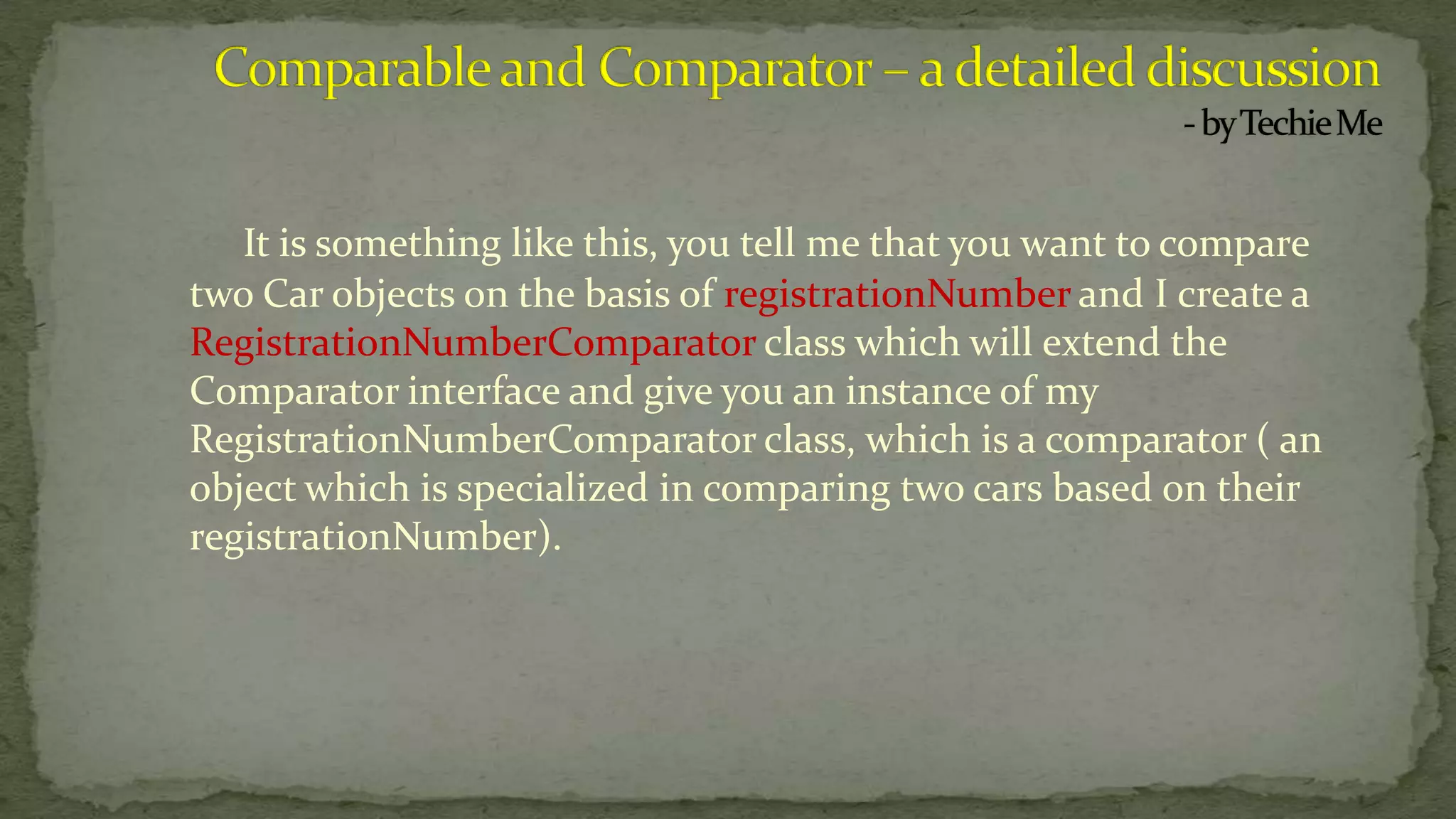 Comparable and comparator – a detailed discussion | PPT Comparable and comparator – a detailed discussion | PPT
