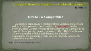 Comparable and comparator – a detailed discussion | PPSX