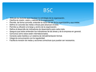 Comparación sap y bsc | PPTX