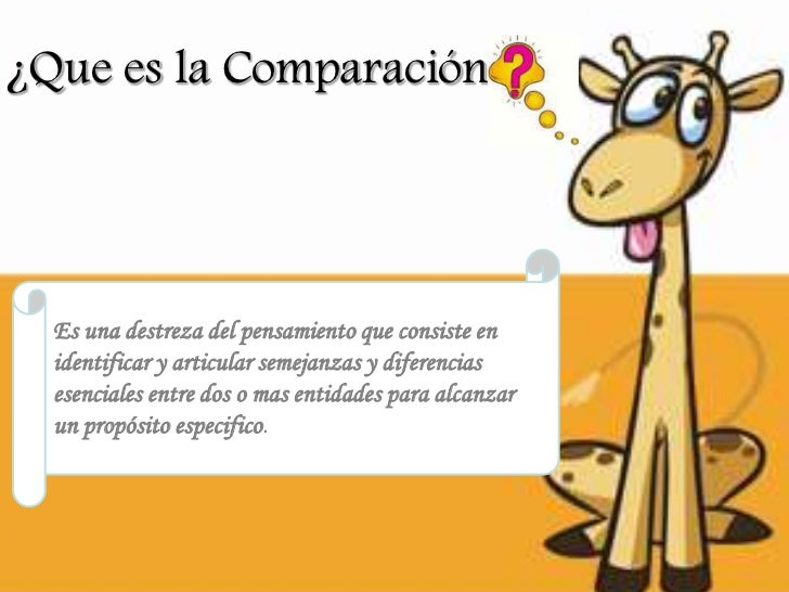 Sueño de maestra: la comparacion