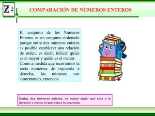 Comparación números enteros | PPT