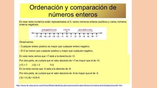 Comparamos números enteros | PPT