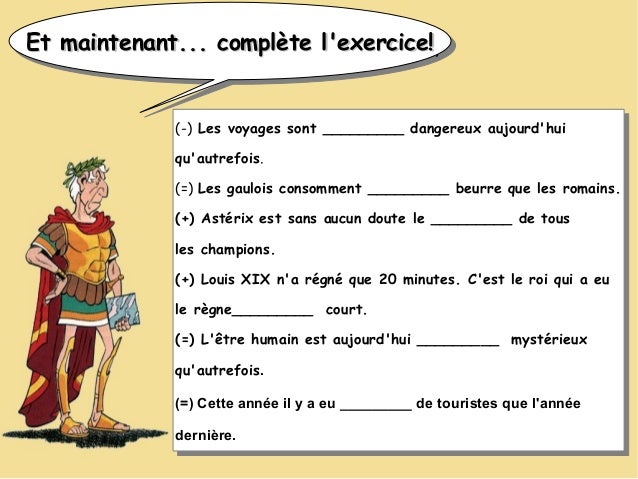 Mi blog de francés: Les comparatifs et les superlatifs Mi blog de francés: Les comparatifs et les superlatifs