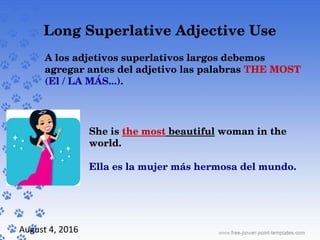 Comparativa and superlative adjectives for kids | PPT