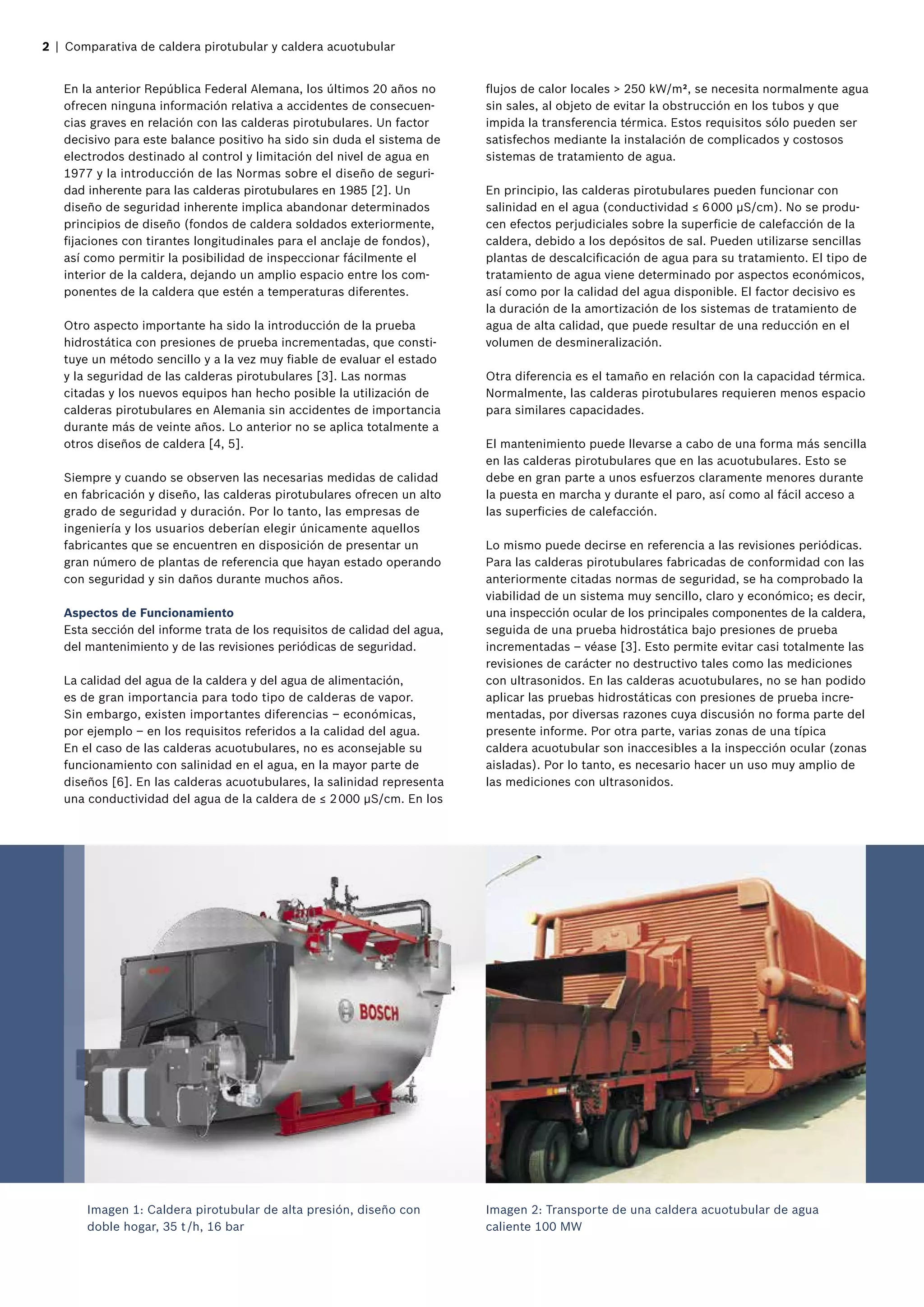Comparativa de calderas pirotubulares y acuotubulares | PDF