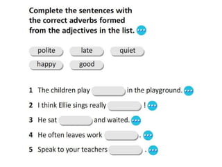 ADJECTIVES-ADVERBS | PPTX