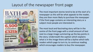 Layout of a newspaper | PPT