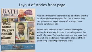 Layout of a newspaper | PPT
