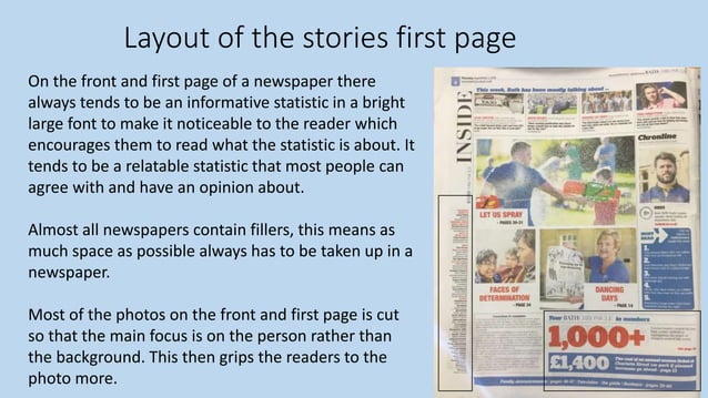 Layout of a newspaper | PPT