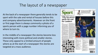 Layout of a newspaper | PPTX