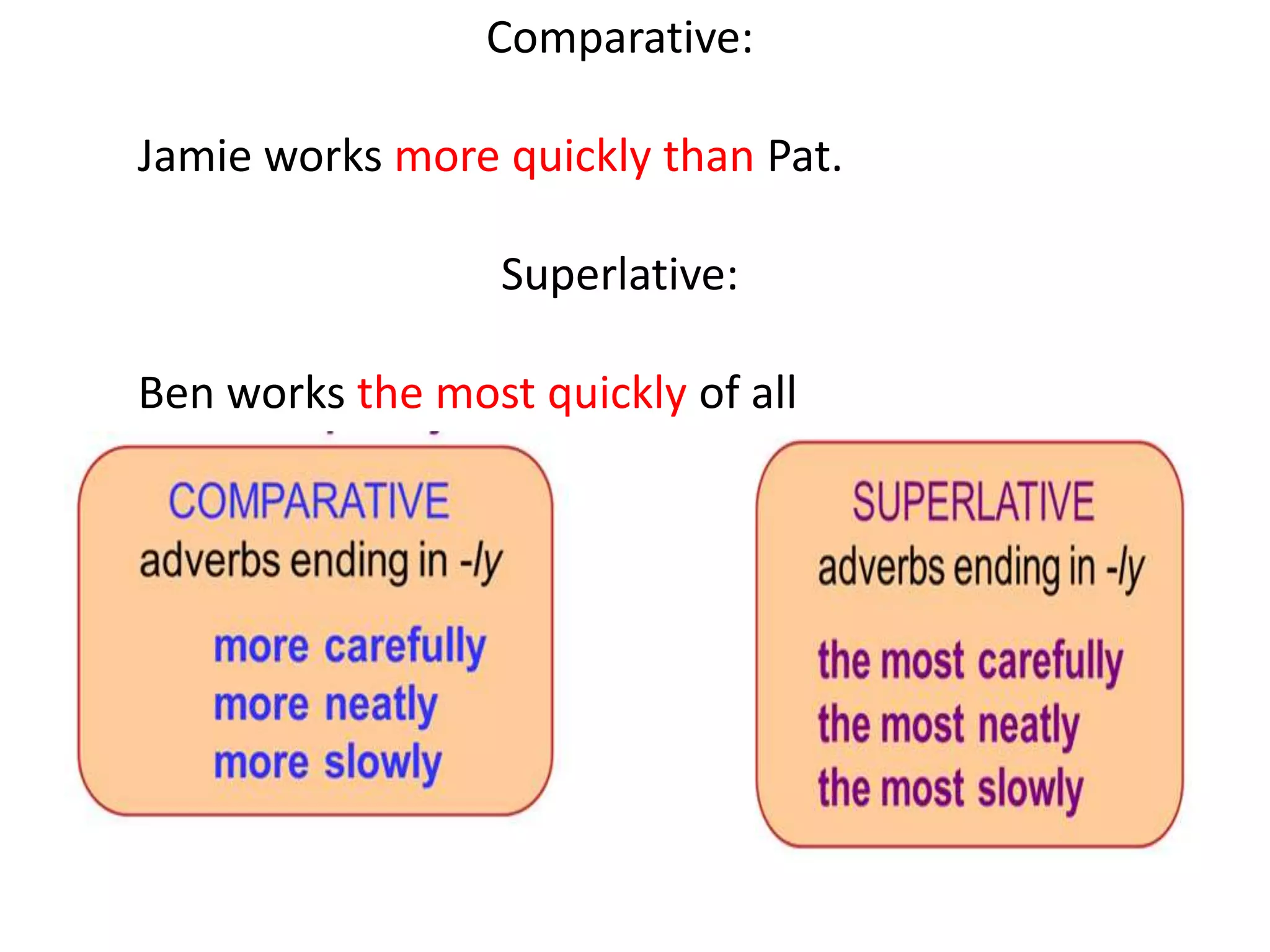 Comparative & superlative adjectives | PPSX