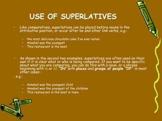 Comparative And Superlative Adjectives 1201593353419688 2 | PPT
