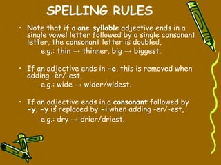 Comparative And Superlative Adjectives 1201593353419688 2 | PPT